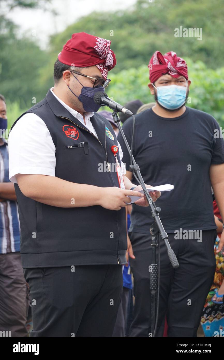 The regent of Kediri Hanindhito Himawan Pramana (Mas Dhito) on the ...