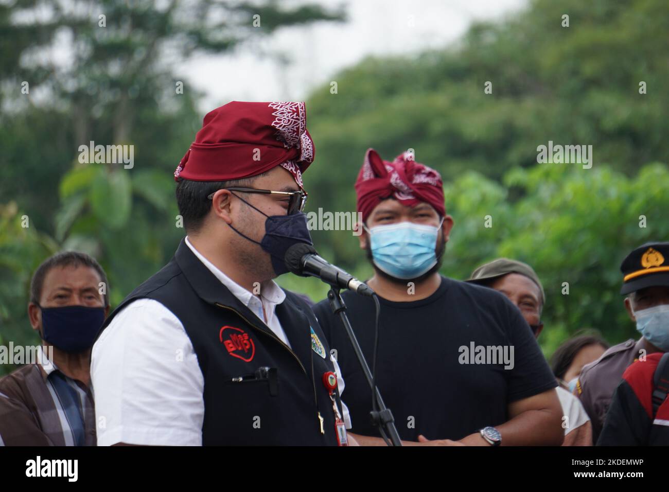 The regent of Kediri Hanindhito Himawan Pramana (Mas Dhito) on the ...
