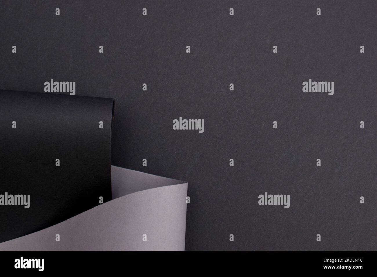 Abstract black and gray curved background, copy space Stock Photo - Alamy