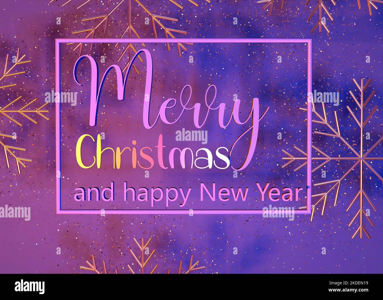 Merry Christmas calligraphic text Merry Christmas with creative ...