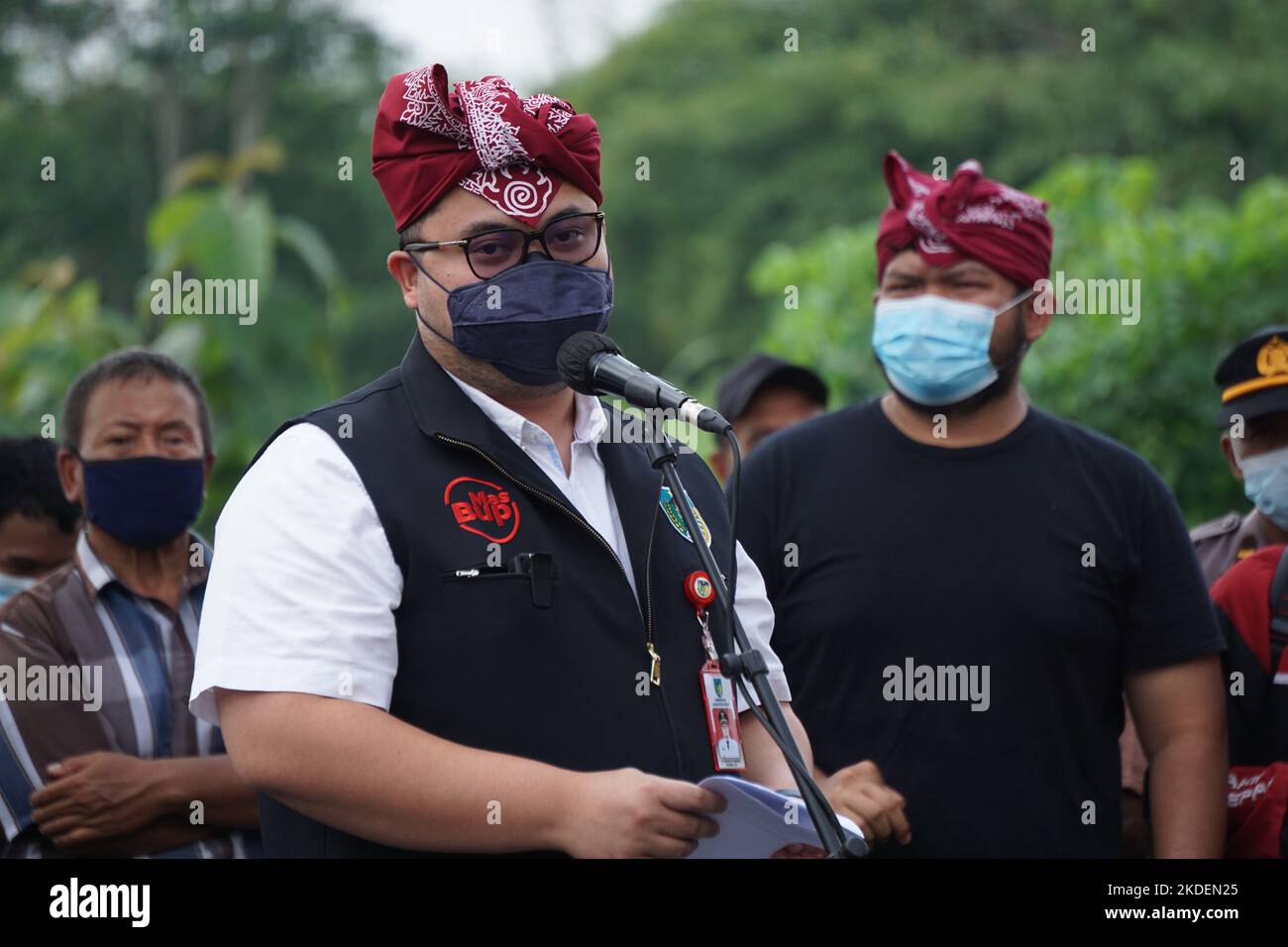 The regent of Kediri Hanindhito Himawan Pramana (Mas Dhito) on the ...