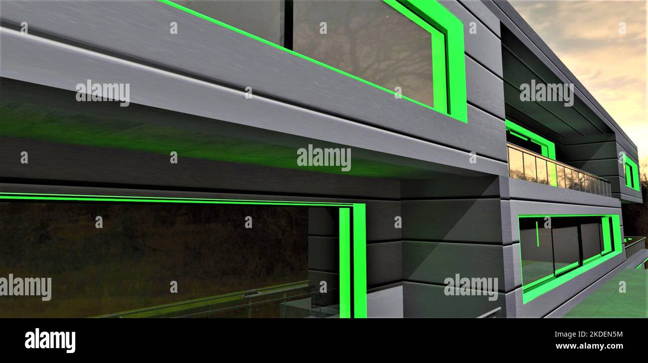 Metallic green panels hi-res stock photography and images - Alamy