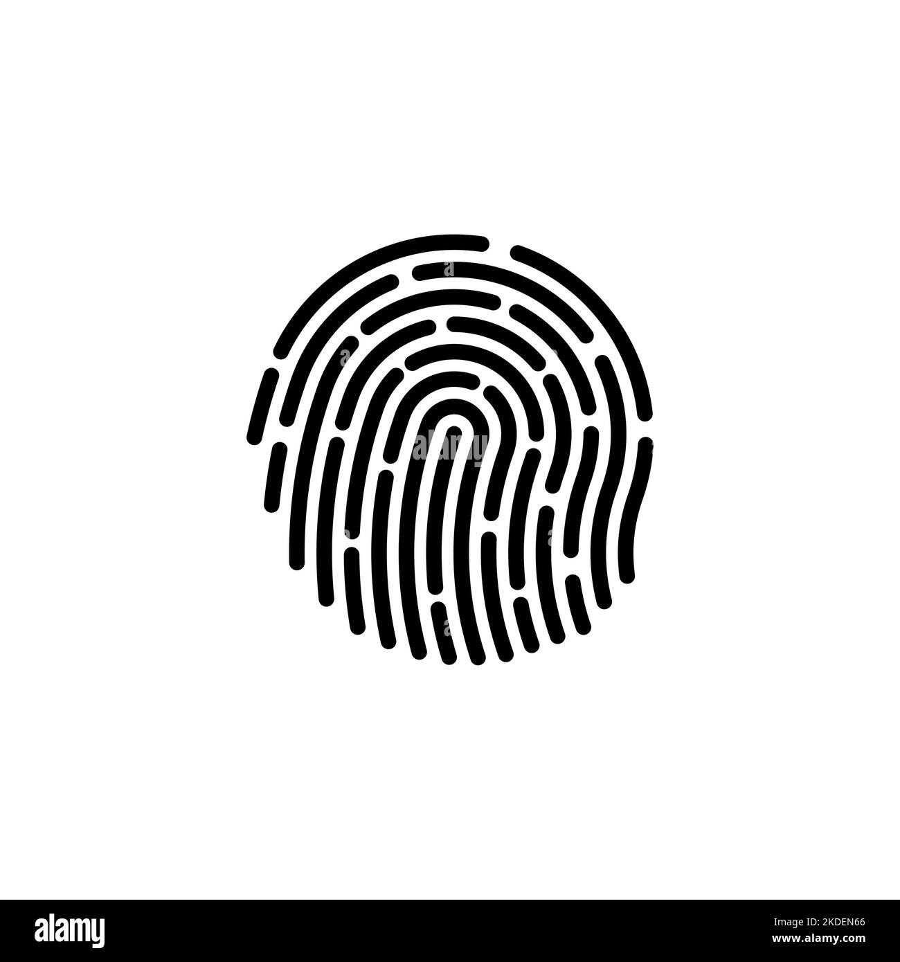 Fingerprint icons. Vector finger print touch ID illustration ...