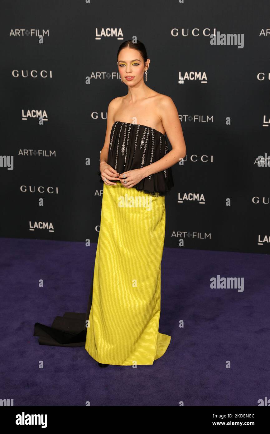 Claudia Sulewski arrives at the 2022 LACMA Art + Film Gala held at ...