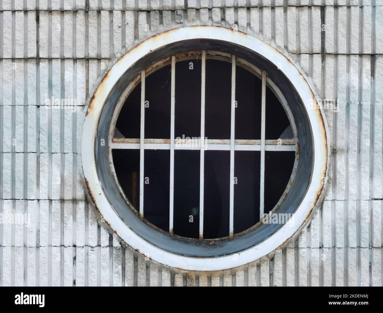 round window on a scratched wall Stock Photo - Alamy