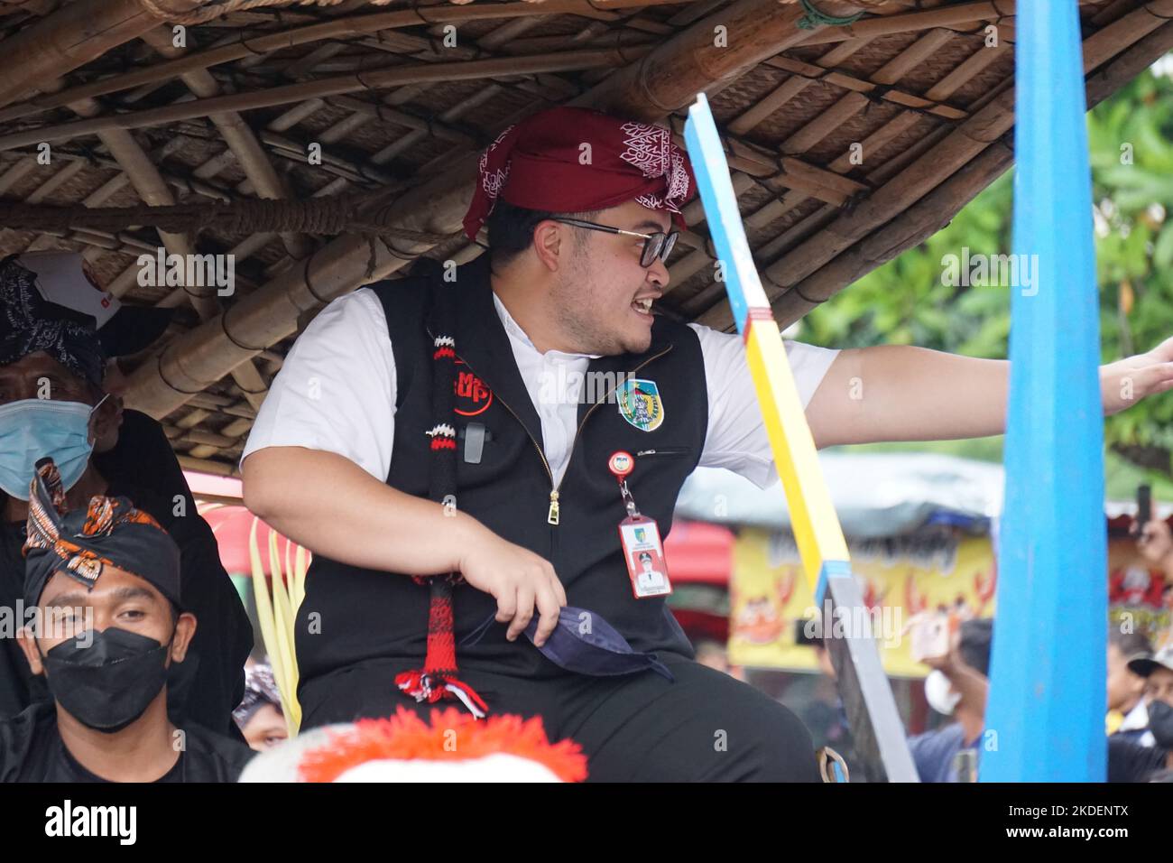 The regent of Kediri Hanindhito Himawan Pramana (Mas Dhito) on the ...