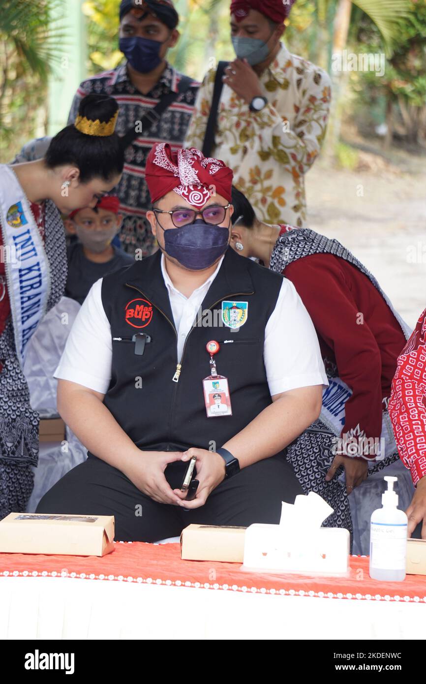 The regent of Kediri Hanindhito Himawan Pramana (Mas Dhito) on the ...