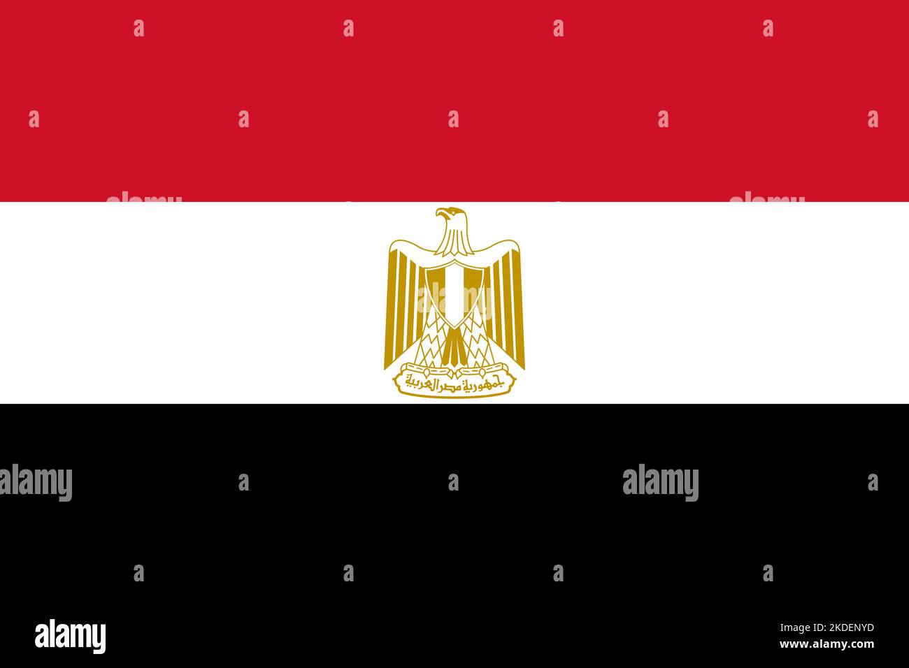 Official flag of Egypt nation Stock Photo - Alamy
