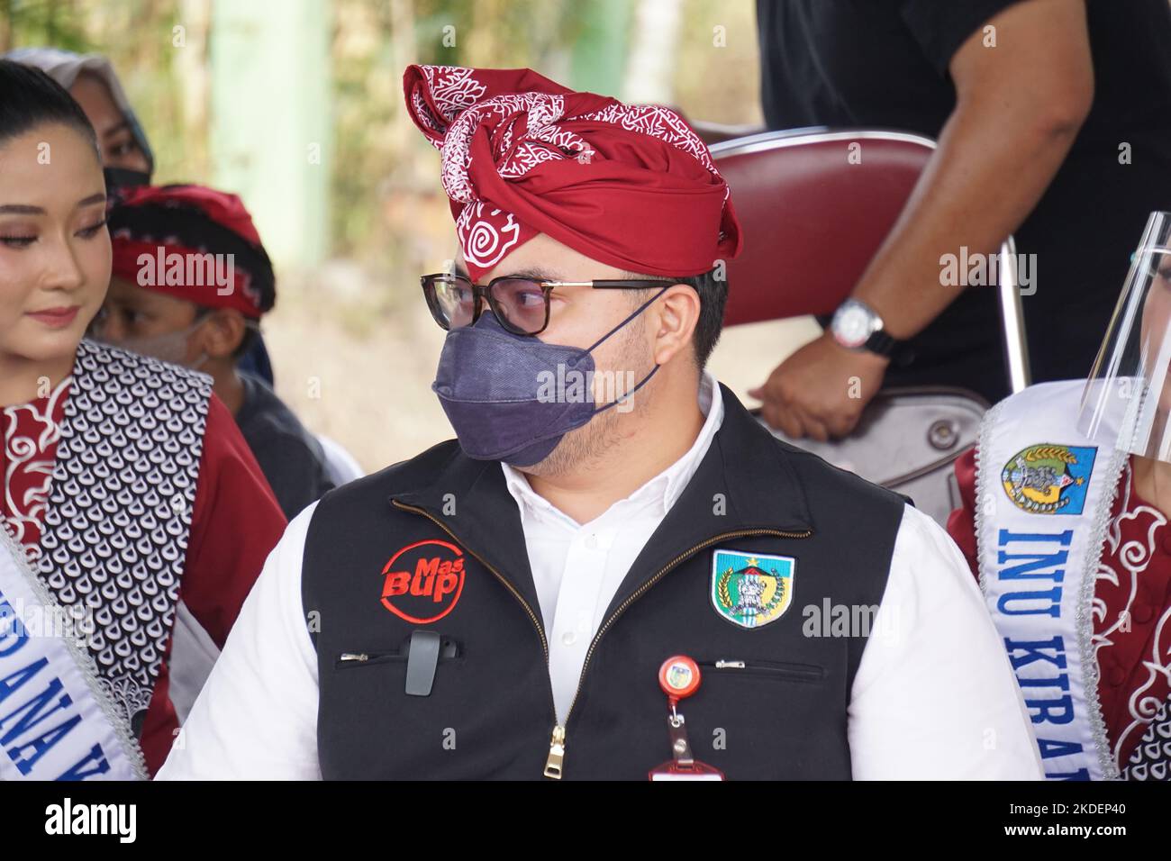 The regent of Kediri Hanindhito Himawan Pramana (Mas Dhito) on the ...