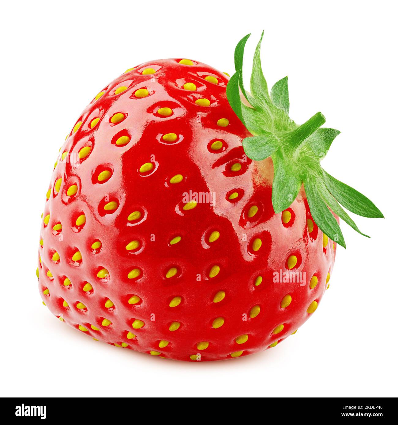 strawberry isolated on white background, clipping path, full depth of ...