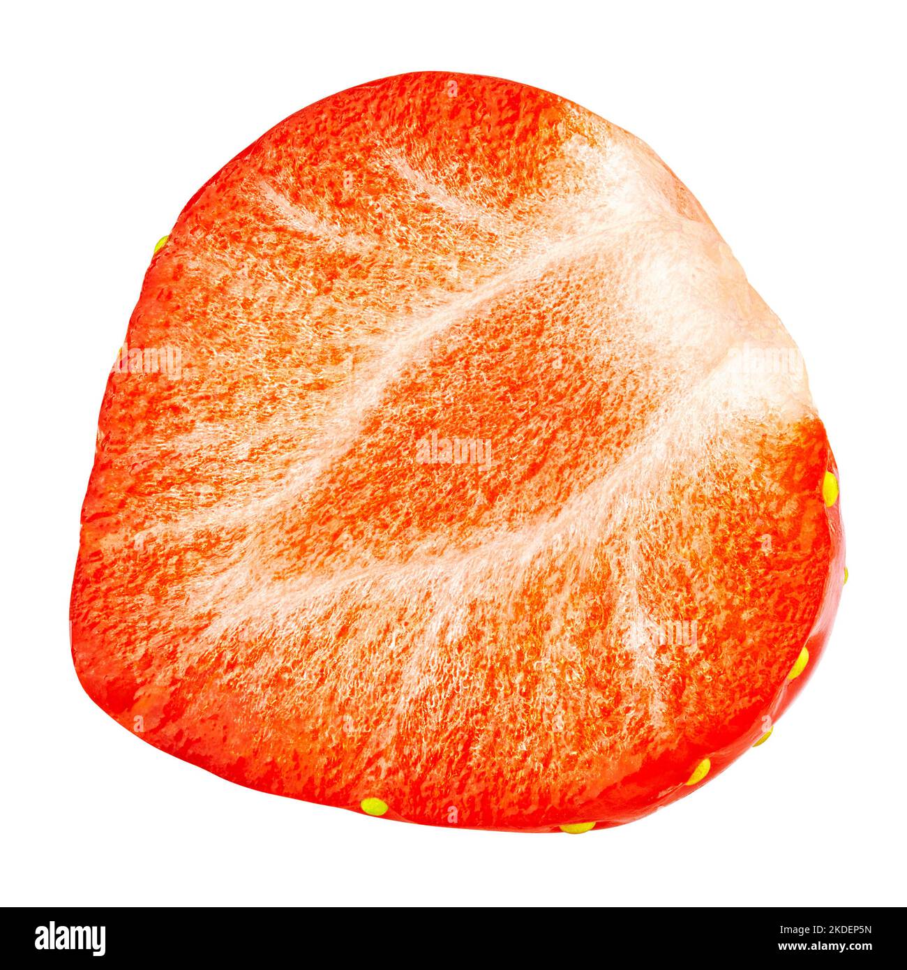 strawberry isolated on white background, clipping path, full depth of ...