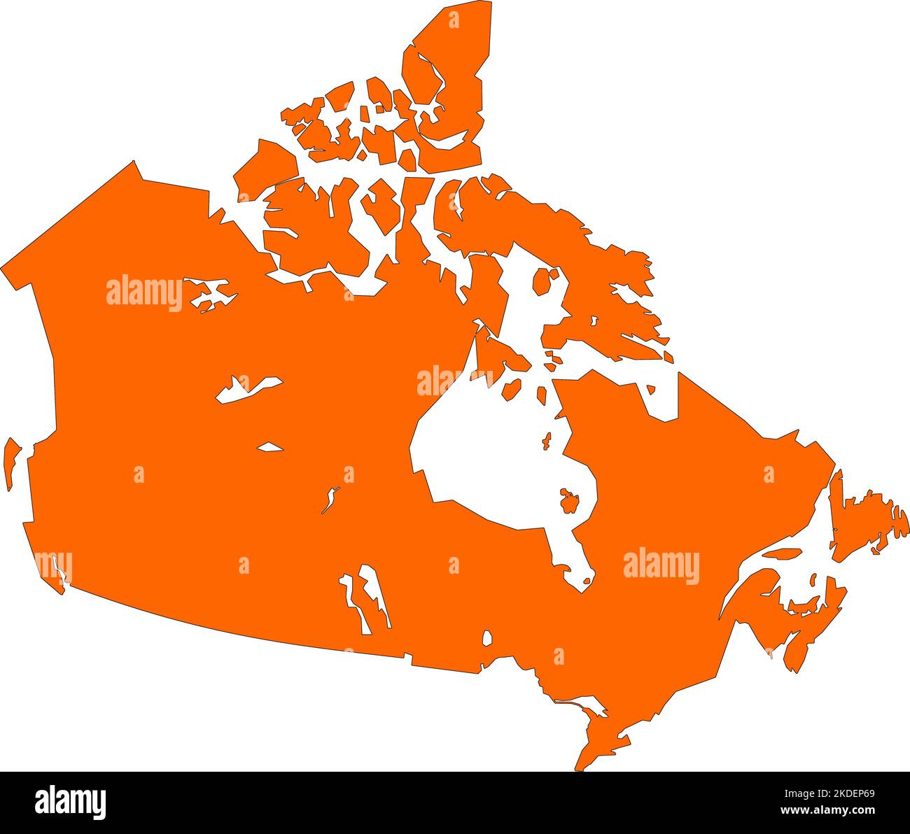 Canada flag map hi-res stock photography and images - Alamy