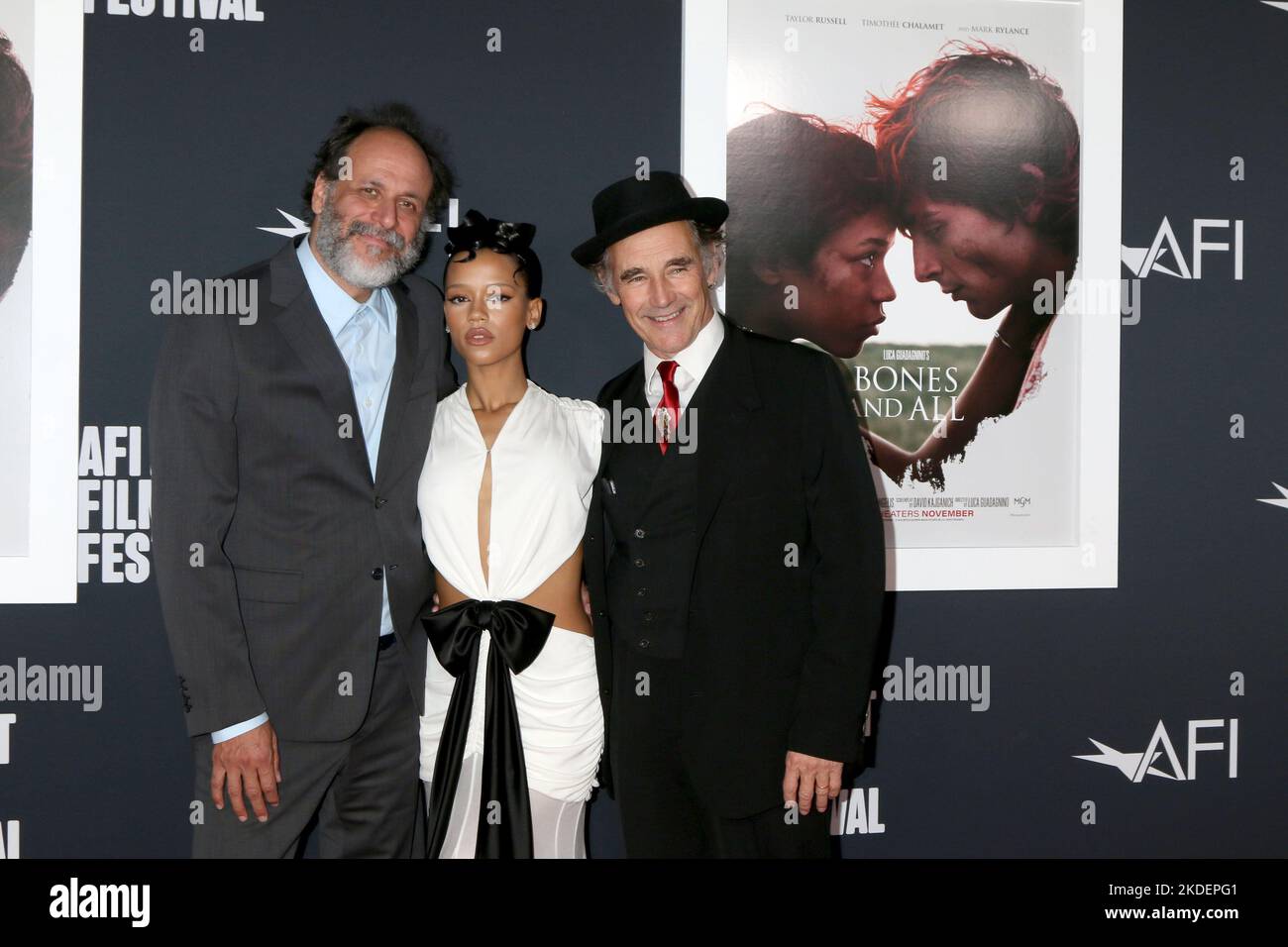 LOS ANGELES - NOV 5: Luca Guadagnino, Taylor Russell, Mark Rylance at ...