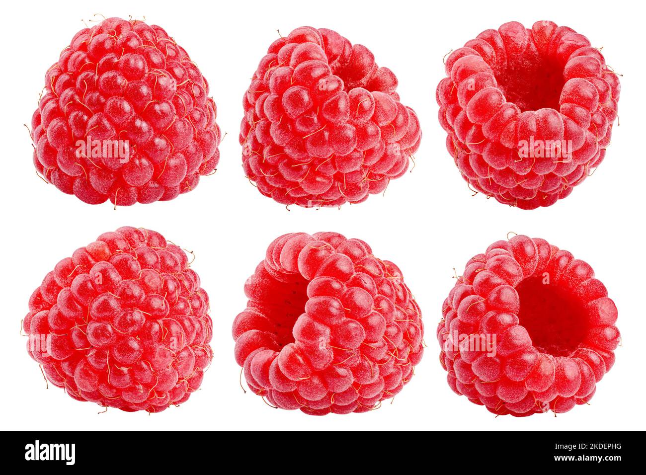 Raspberry isolated on white background, clipping path, full depth of ...