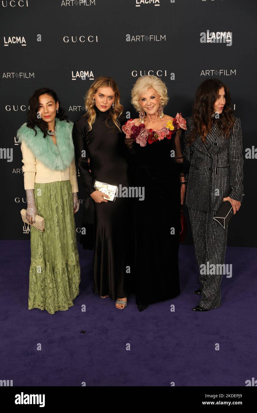 Sonya Roth, Marlowe Early, LACMA Trustee Elaine Wynn and Gillian Wynn ...
