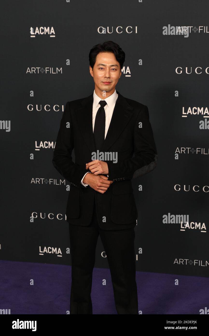 Zo In-sung arrives at the 2022 LACMA Art + Film Gala held at LACMA in ...