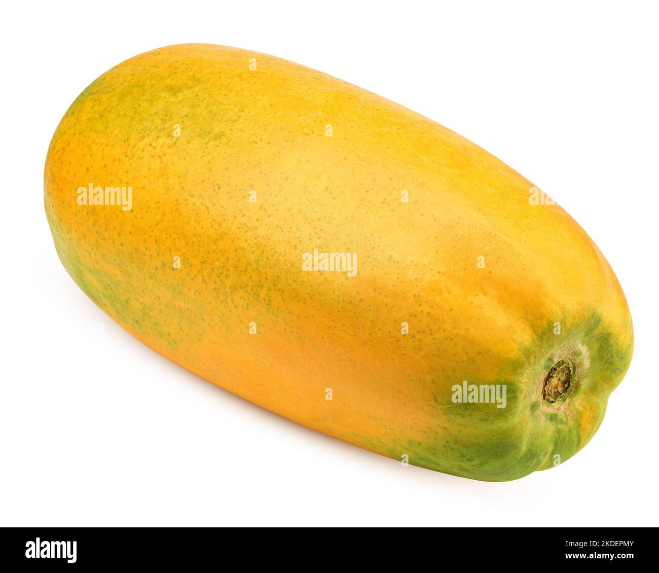 papaya isolated on white background, clipping path, full depth of field ...