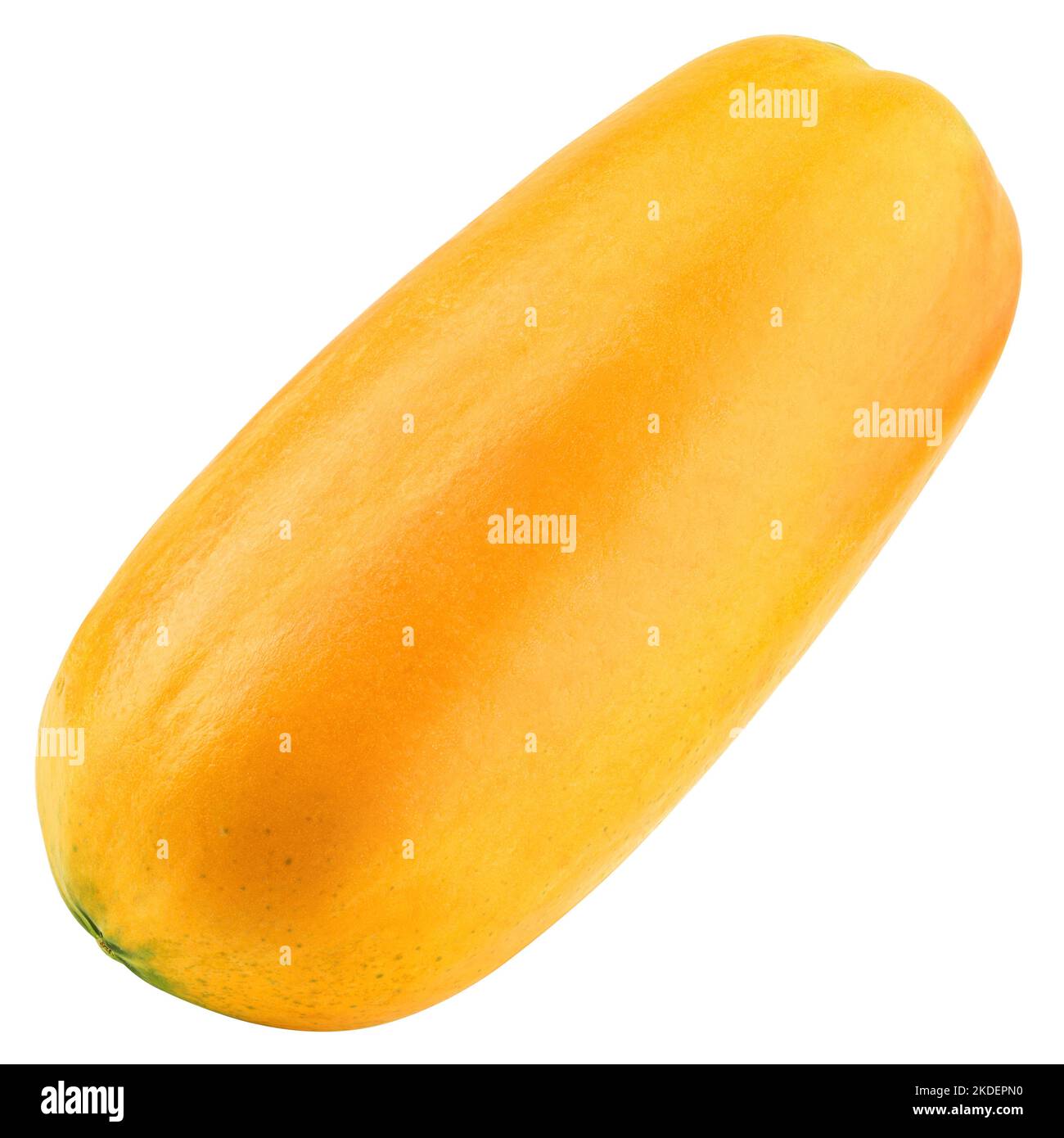 papaya isolated on white background, clipping path, full depth of field ...