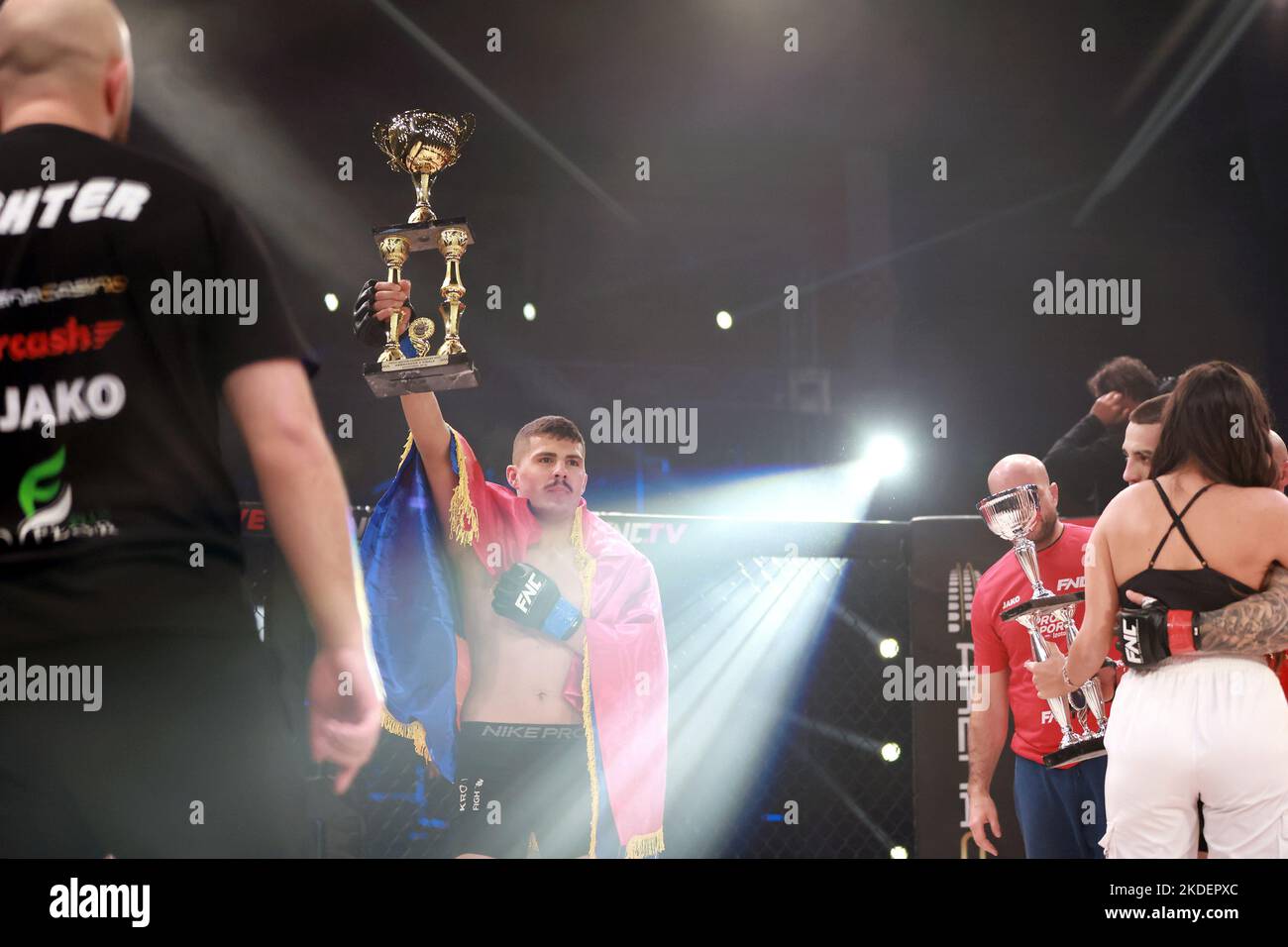 Zagreb, Croatia. 05th Nov, 2022. Filip Lokas of Croatia fights against ...