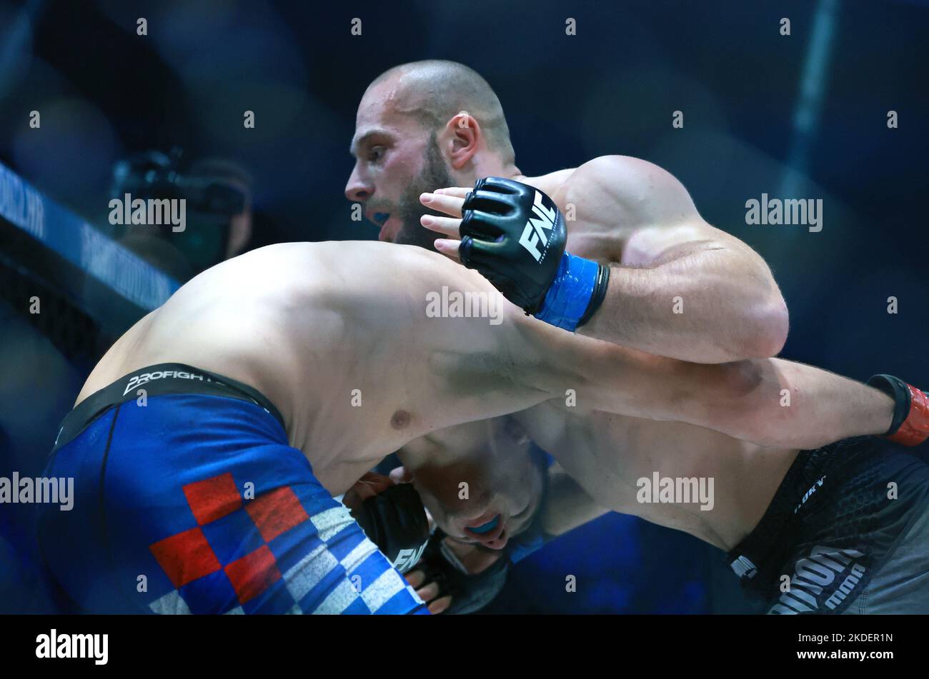 Zagreb, Croatia. 05th Nov, 2022. David Sivonjic of Croatia fights ...