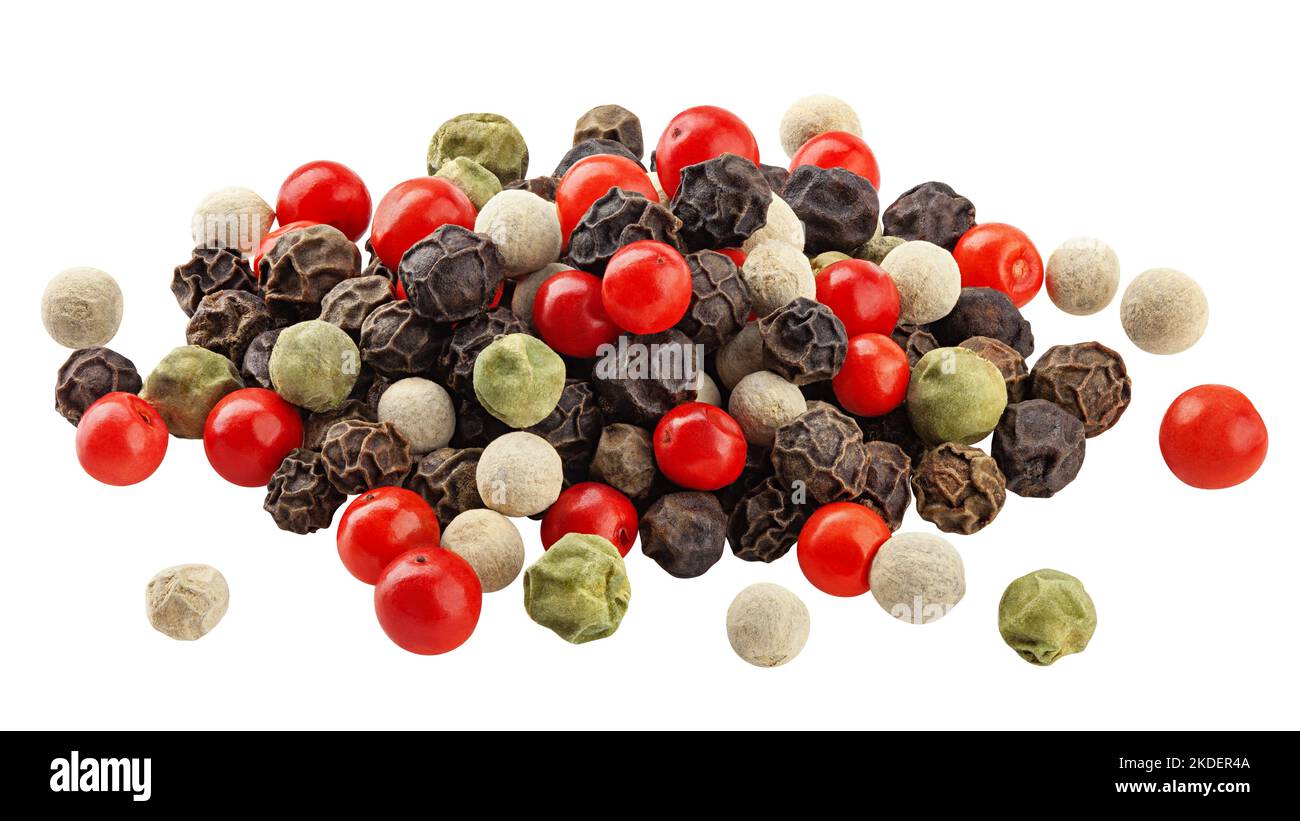pepper mix, full depth of field, clipping path Stock Photo - Alamy