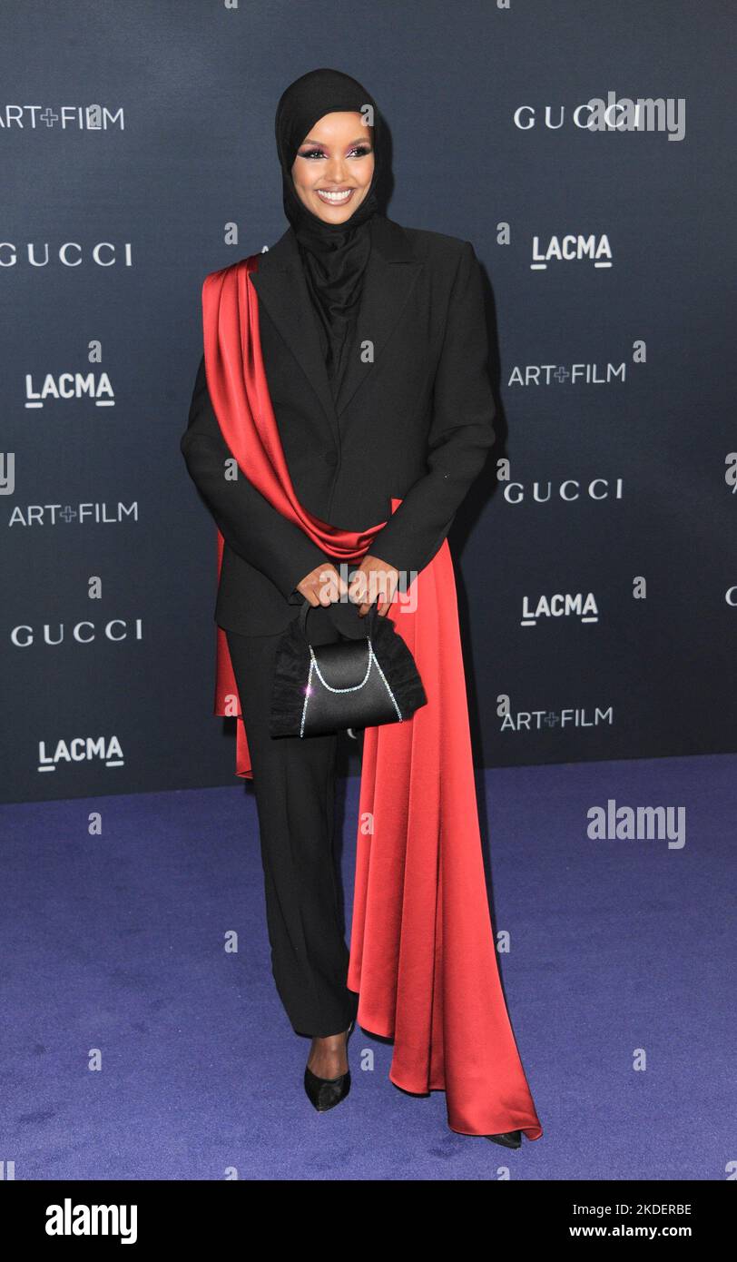 Los Angeles, CA. 5th Nov, 2022. Halima Aden at arrivals for 2022 LACMA ...
