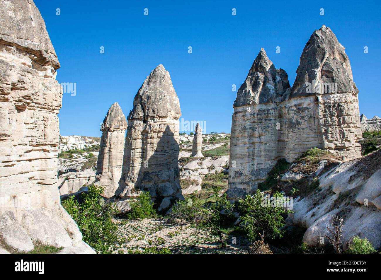 Göreme National Park and the Rock Sites. Fairy Chimneys rock formation ...