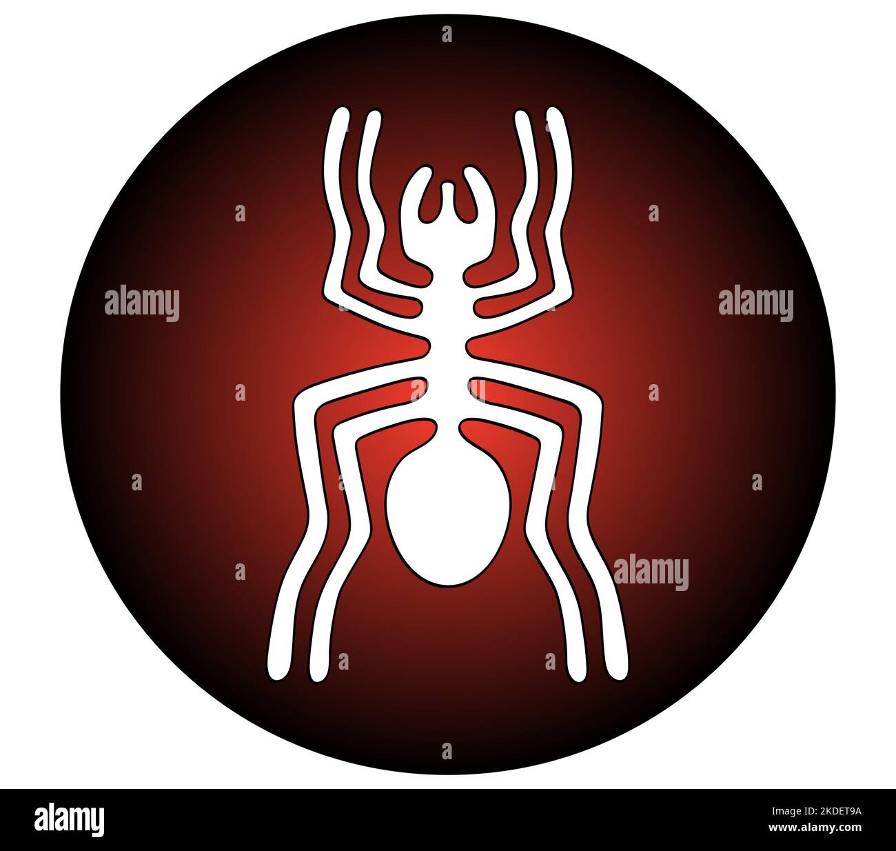 Geoglyph of the spider from Nazca, The Nazca Lines, Nazca Desert, Peru ...