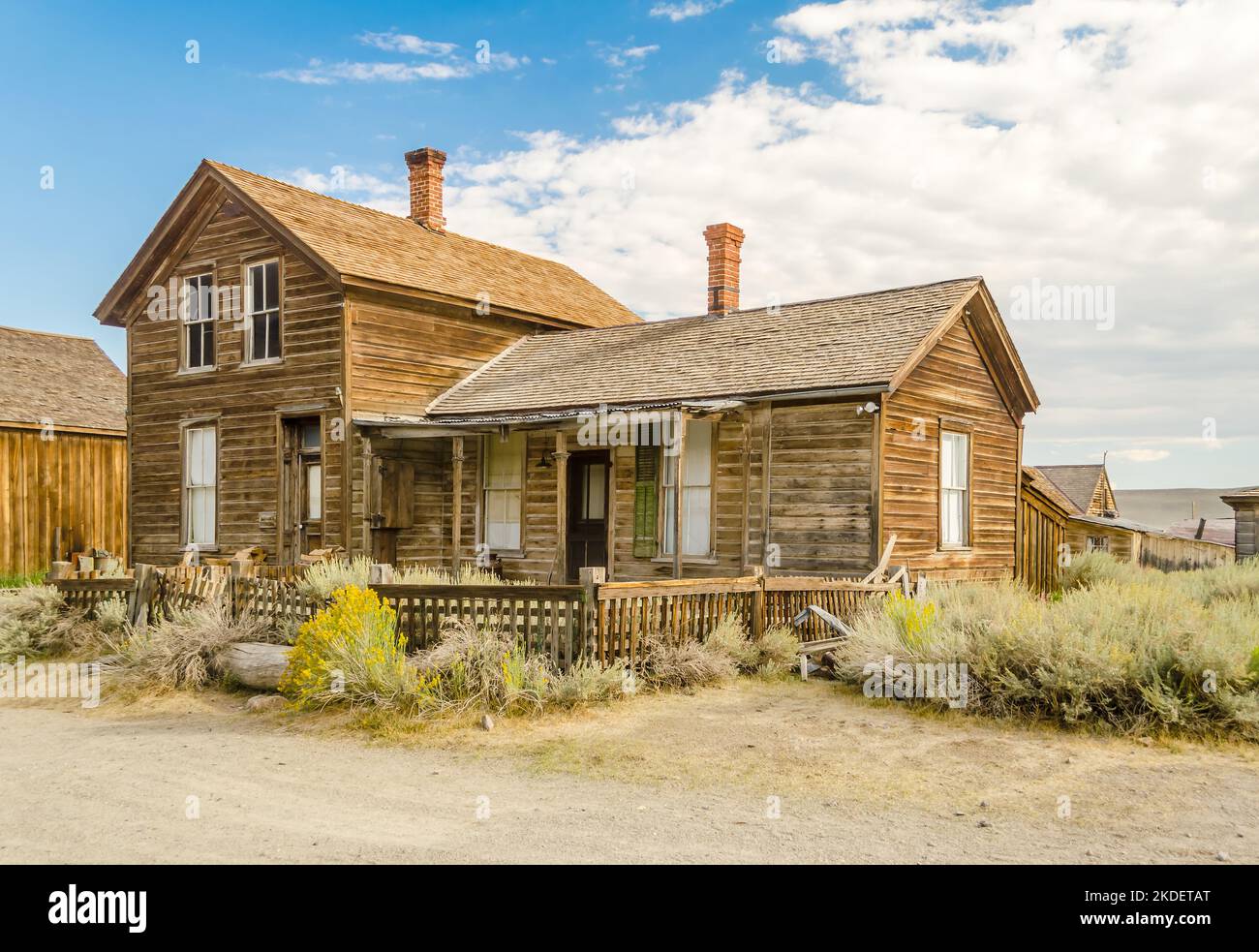 Abandoned House in the Gold Mining Ghost Town of Bodie, State Historic ...