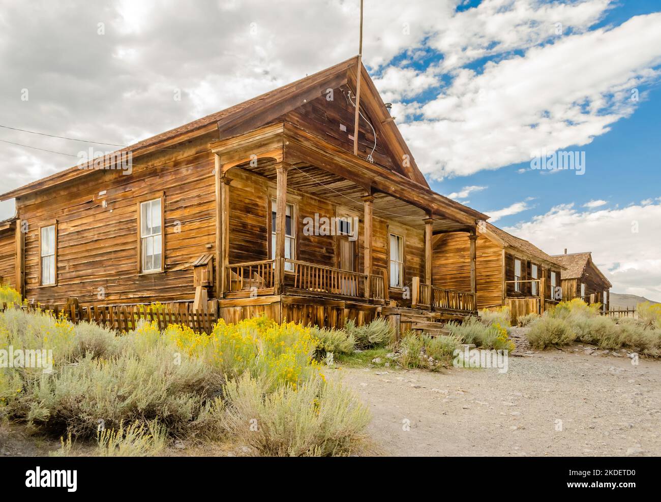 Abandoned House in the Gold Mining Ghost Town of Bodie, State Historic ...