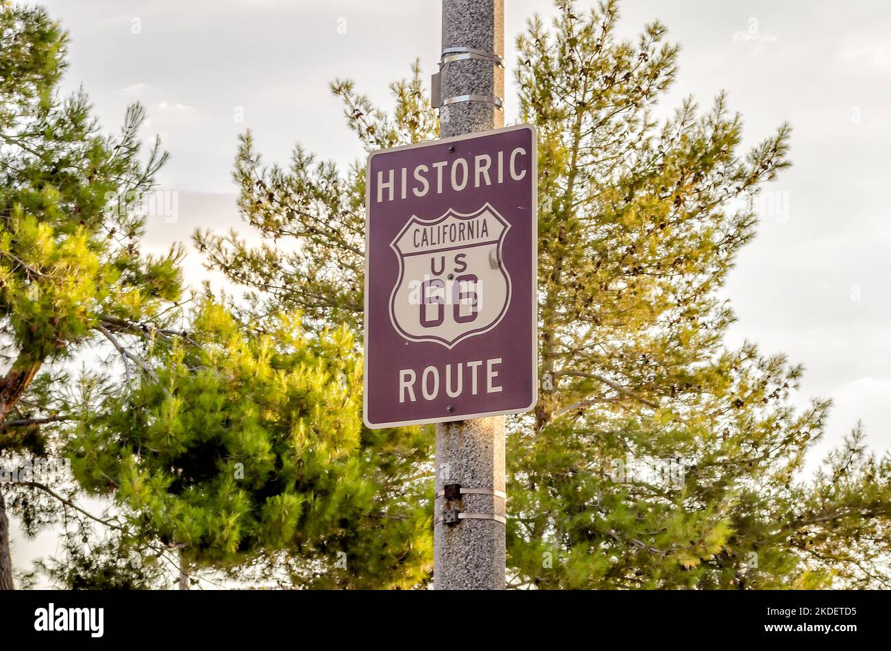 Historic Route 66 street sign in California, USA Stock Photo - Alamy