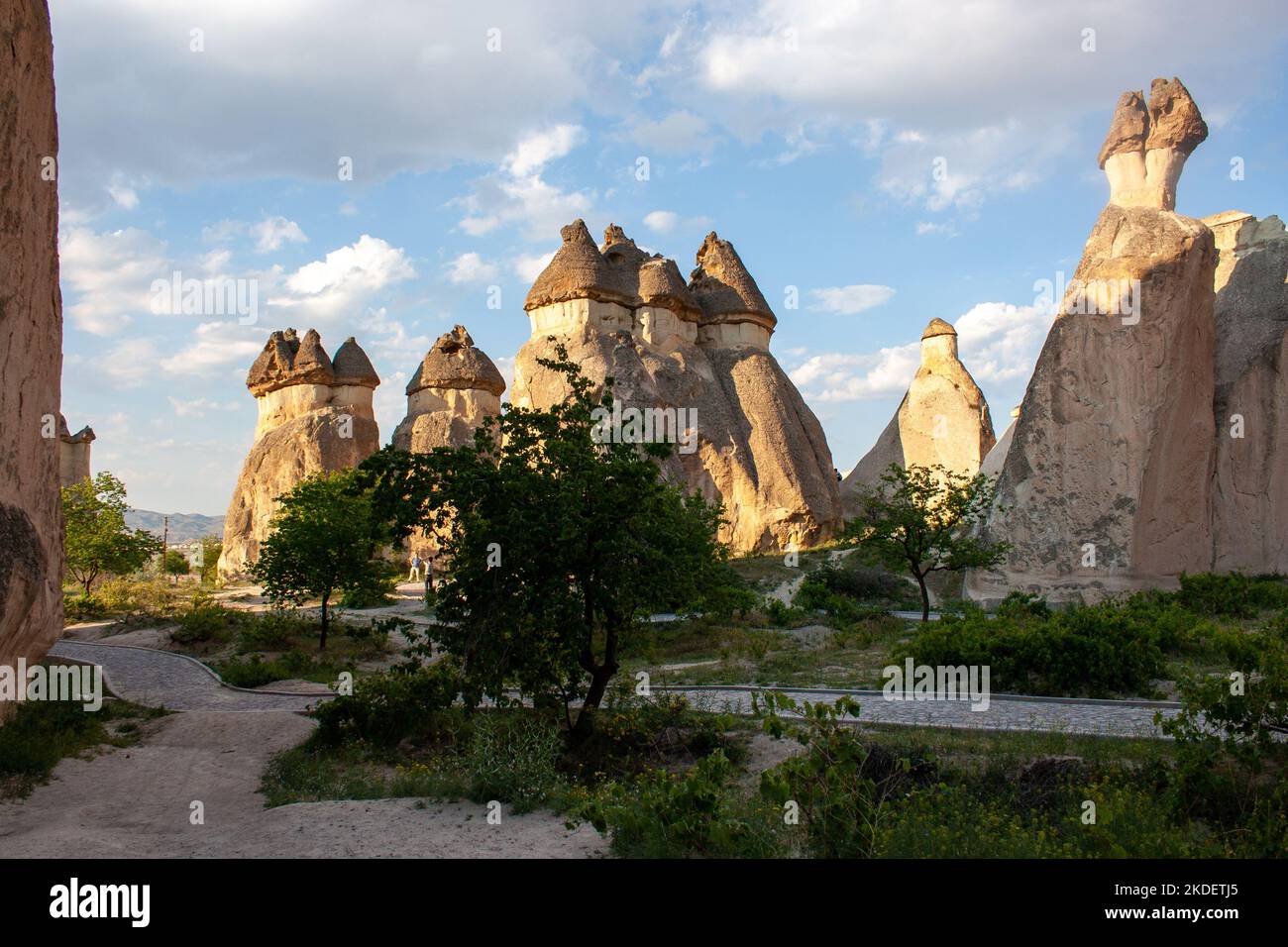 Göreme National Park and the Rock Sites. Fairy Chimneys rock formation ...