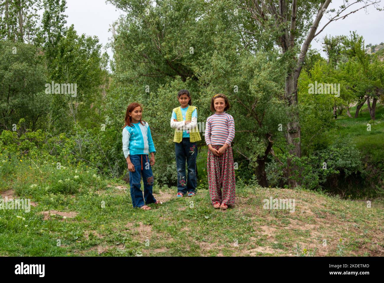 Local children residents in Cappadocia Turkey Stock Photo - Alamy