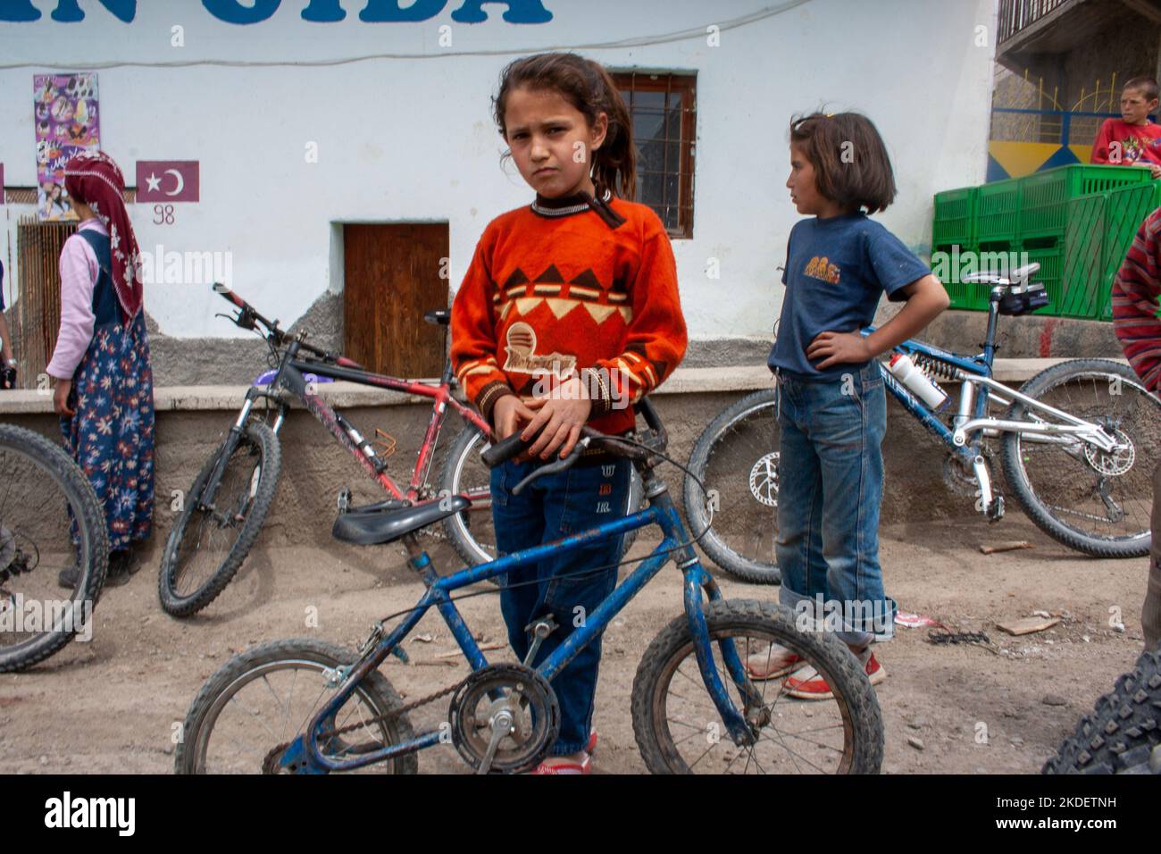 Local children residents in Cappadocia Turkey Stock Photo - Alamy