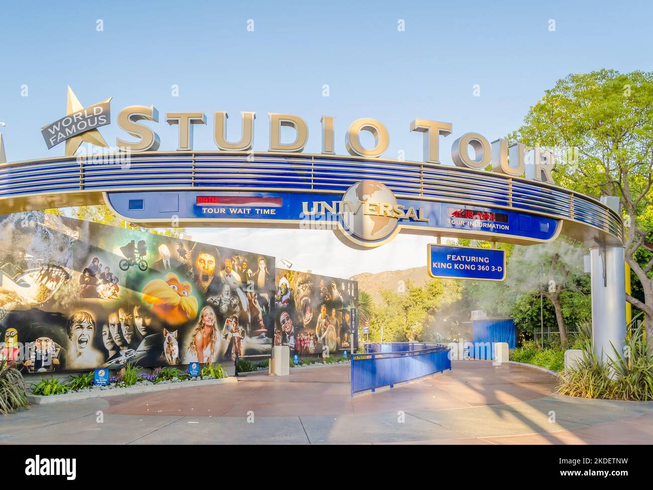 HOLLYWOOD - AUGUST 28: Entrance of the Studio Tour at The Universal ...