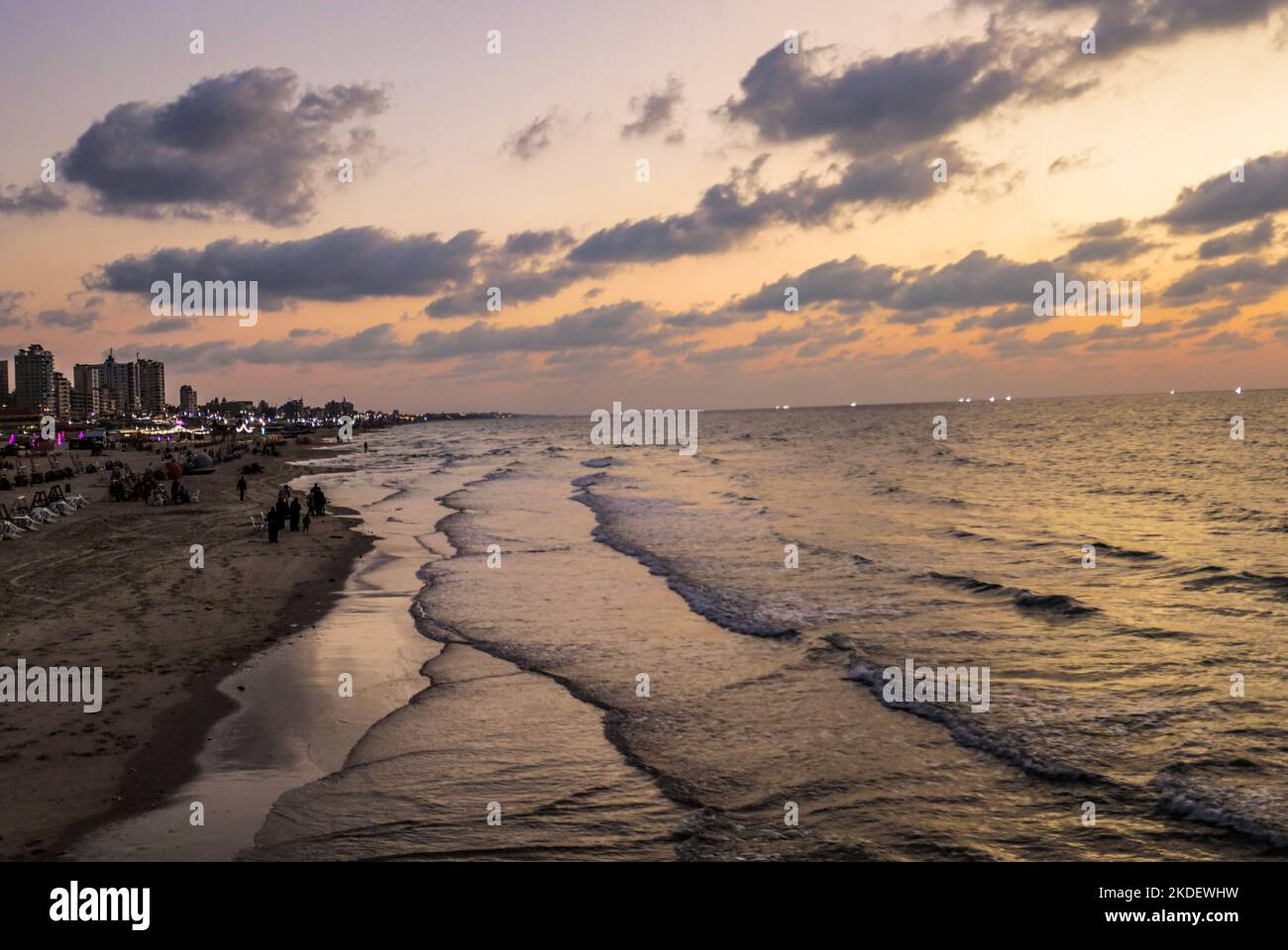Gaza, Palestine. 05th Nov, 2022. Palestinian refugees seen at the beach ...