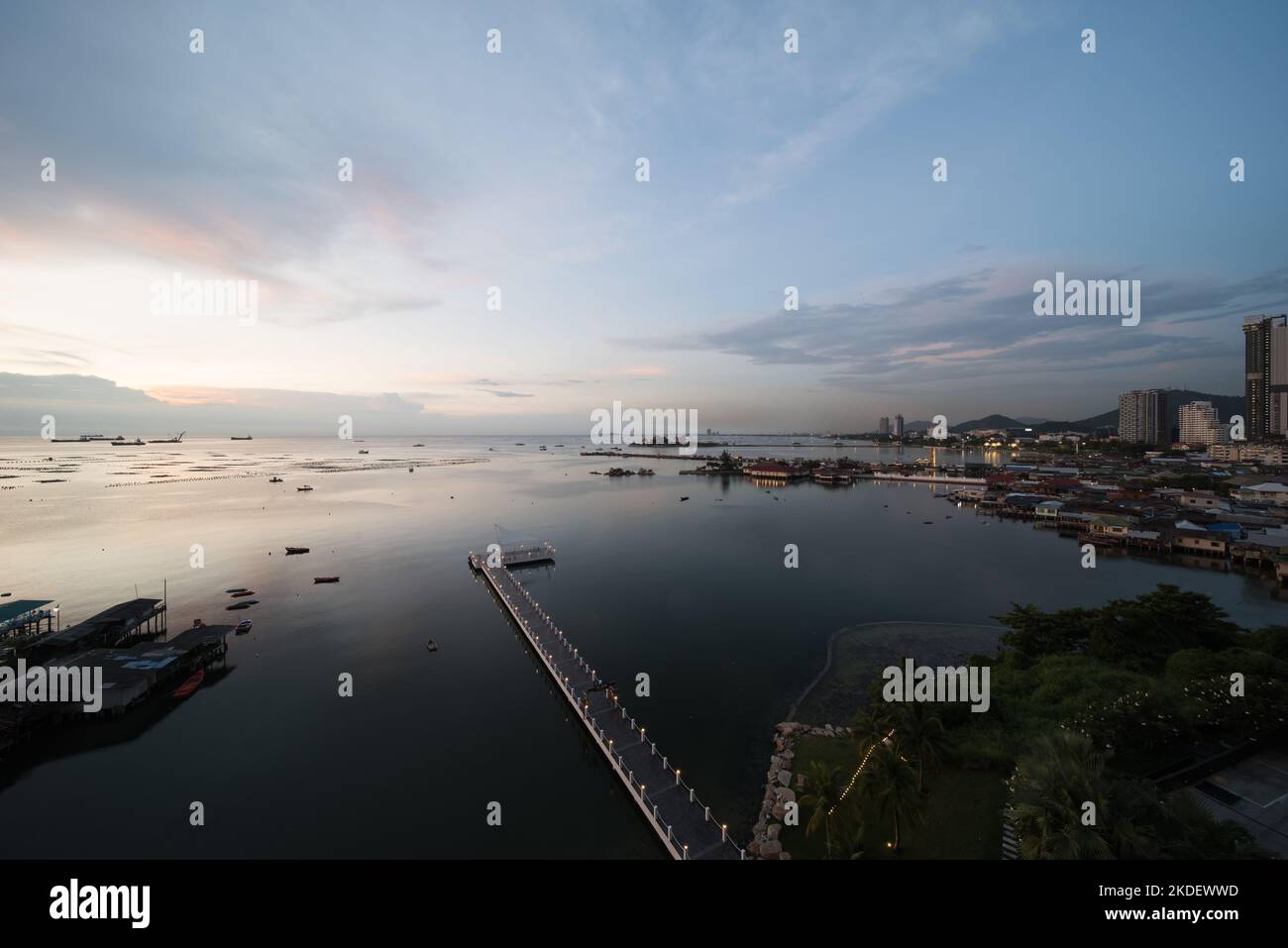 Night cityscape from Si Racha, Chon Buri, Thailand Stock Photo - Alamy