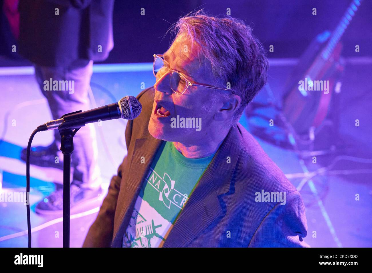Gary Daly of China Crisis performing at The Acapela Studios in Pentyrch ...