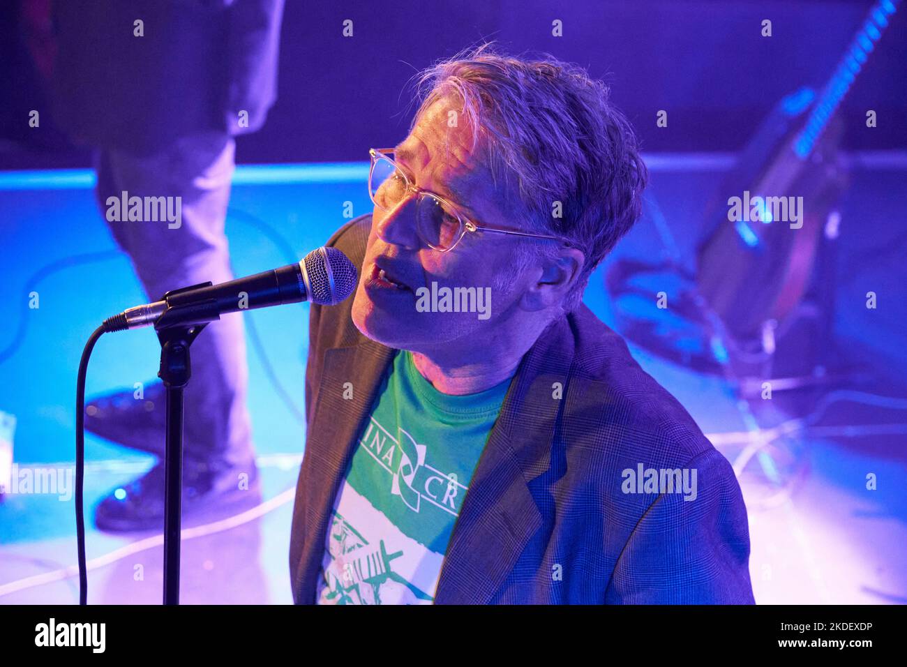 Gary Daly of China Crisis performing at The Acapela Studios in Pentyrch ...