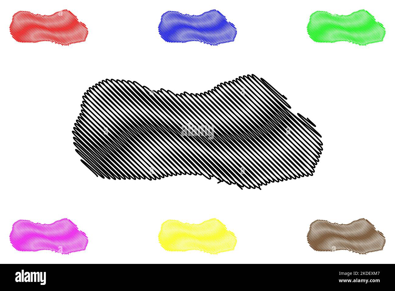 Ie-jima island (Japan, East Asia, Japanese archipelago) map vector ...