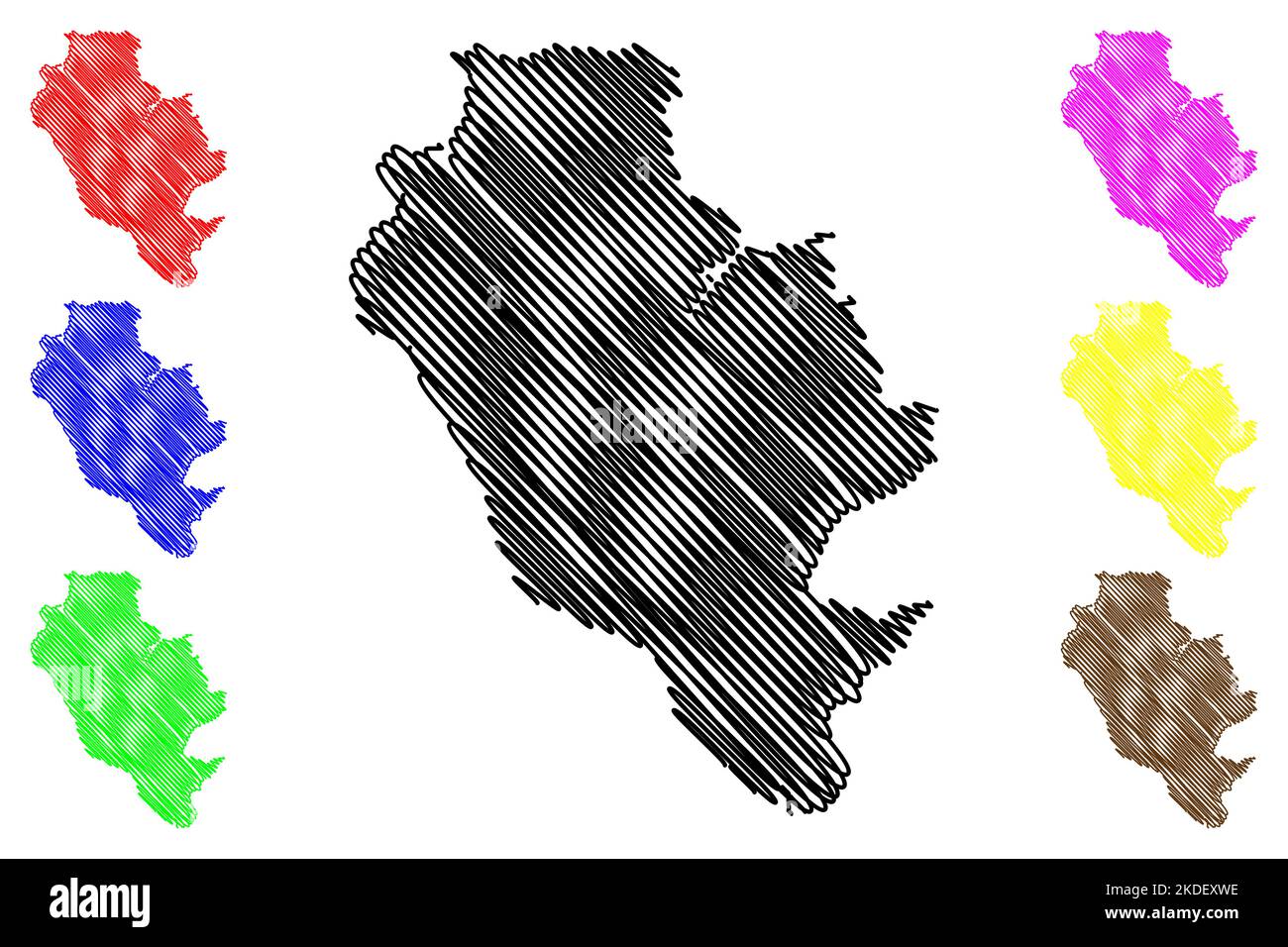 Innoshima island (Japan, East Asia, Japanese archipelago) map vector ...