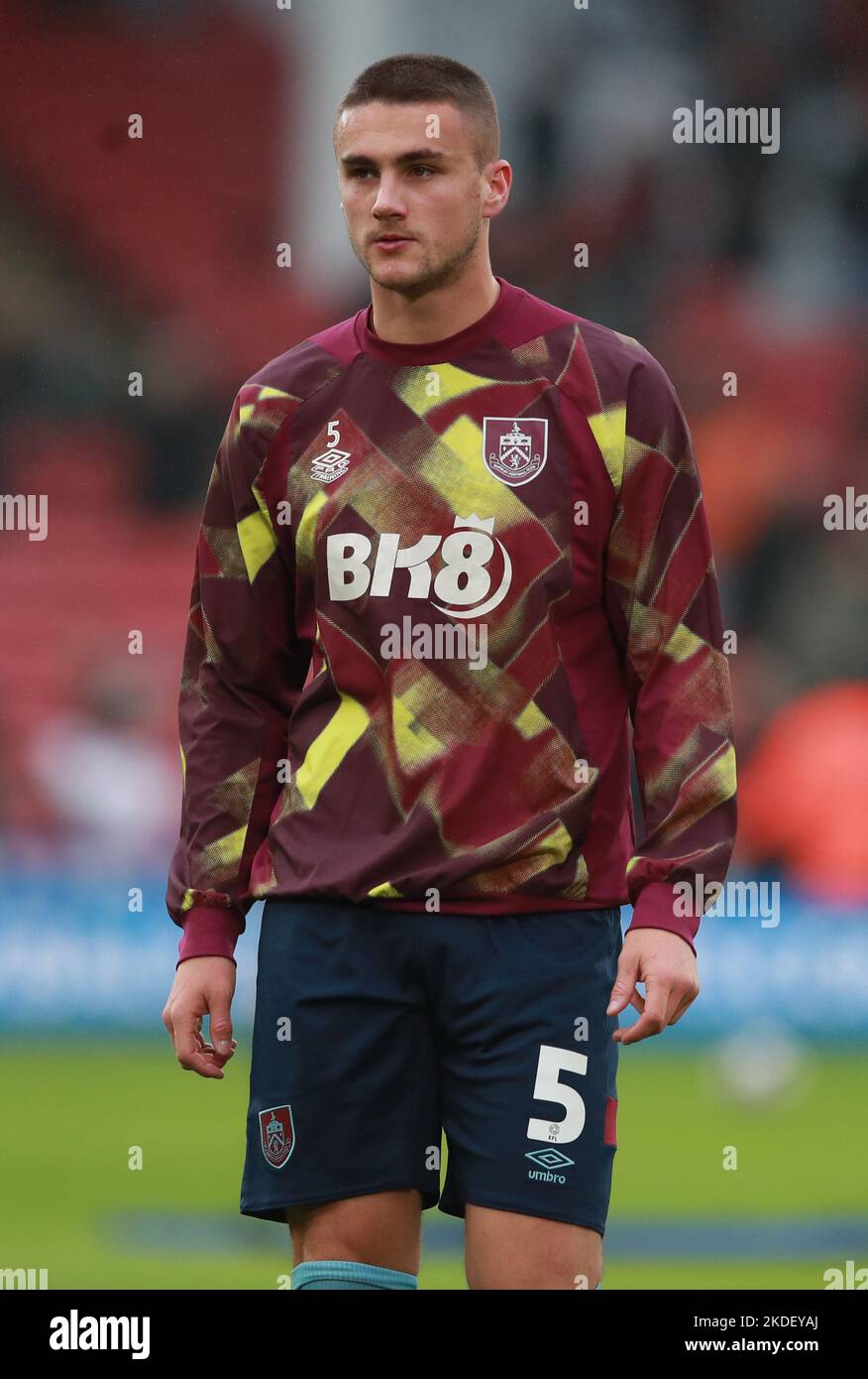 Sheffield, England, 5th November 2022. Taylor Harwood-Bellis of Burnley ...