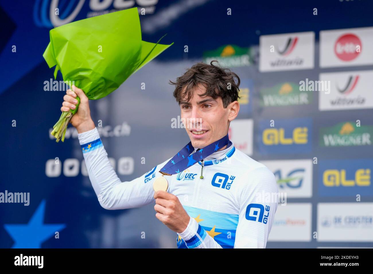 NAMUR, BELGIUM - NOVEMBER 6: Leo Bisiaux of France during the EUC Cyclo ...