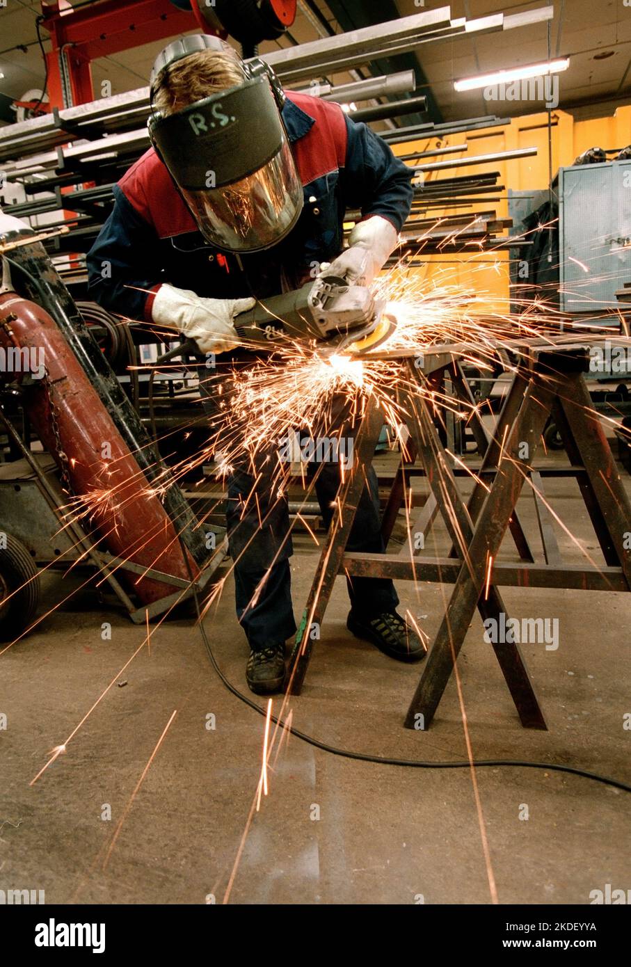 A business in a municipality, workers at a workshop Stock Photo - Alamy
