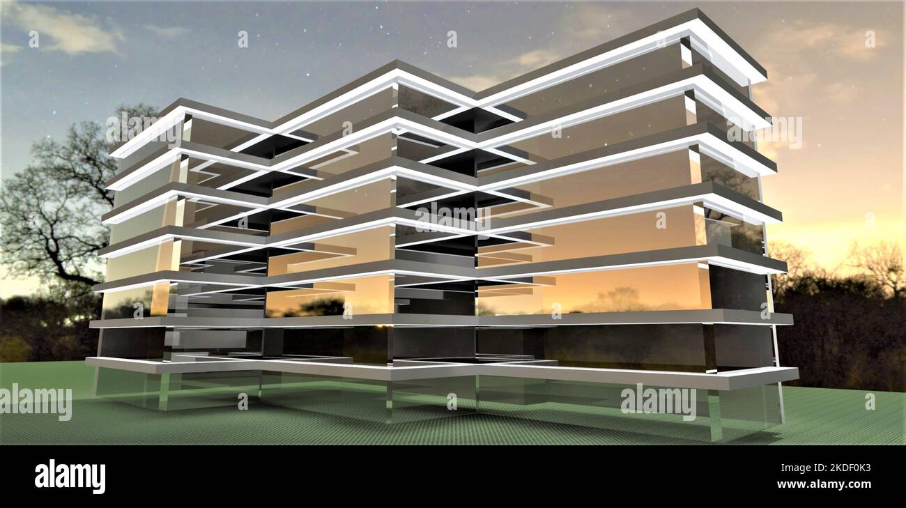 Wonderful modern architecture in relation to advanced hotel ...