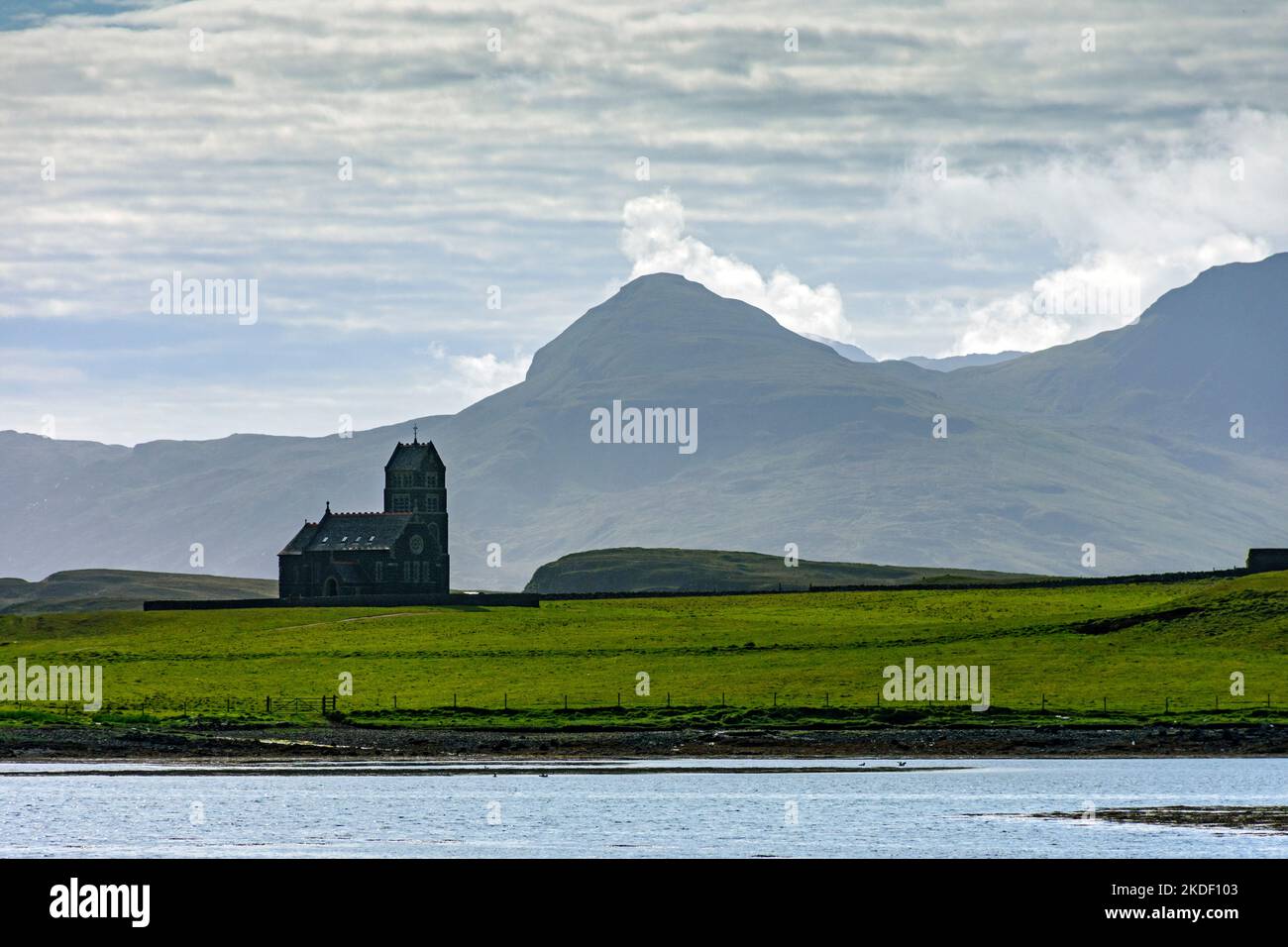 The former church of St. Edward on the isle of Sanday, from the Isle of ...