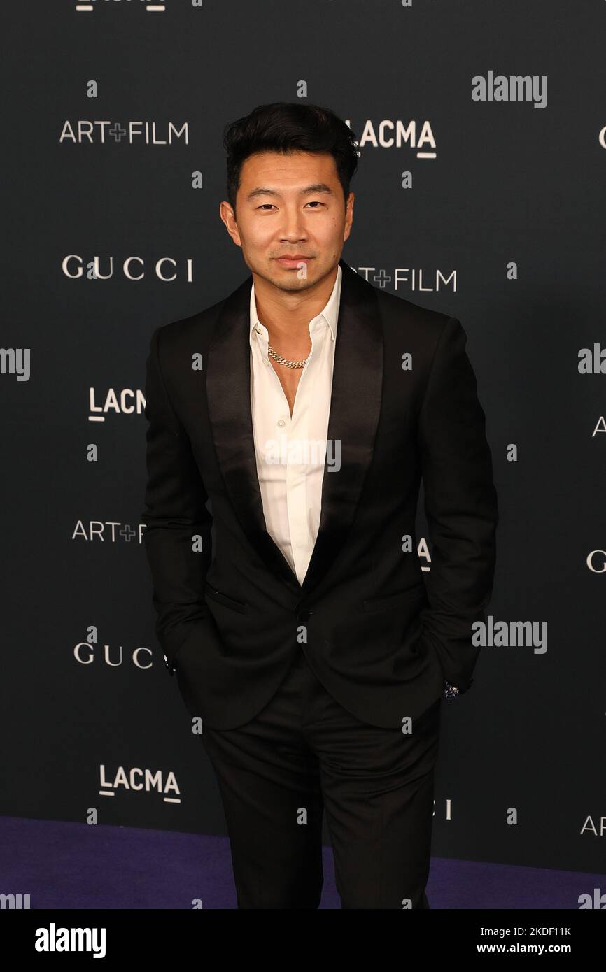 Simu Liu arrives at the 2022 LACMA Art + Film Gala held at LACMA in Los ...