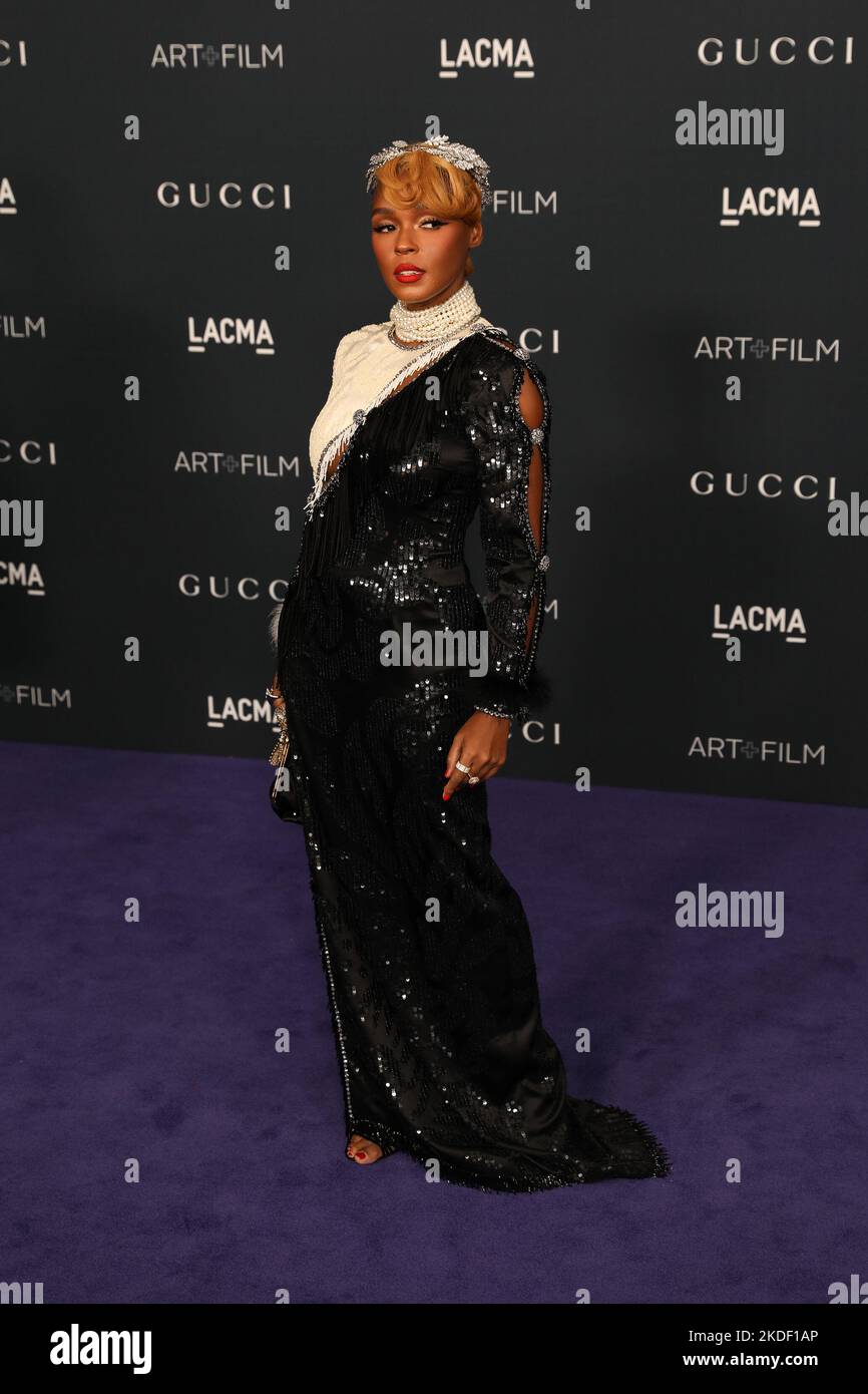 Janelle Monáe arrives at the 2022 LACMA Art + Film Gala held at LACMA ...
