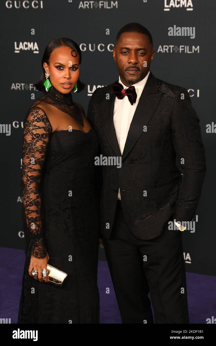 Sabrina Dhowre Elba and Idris Elba arrive at the 2022 LACMA Art + Film ...