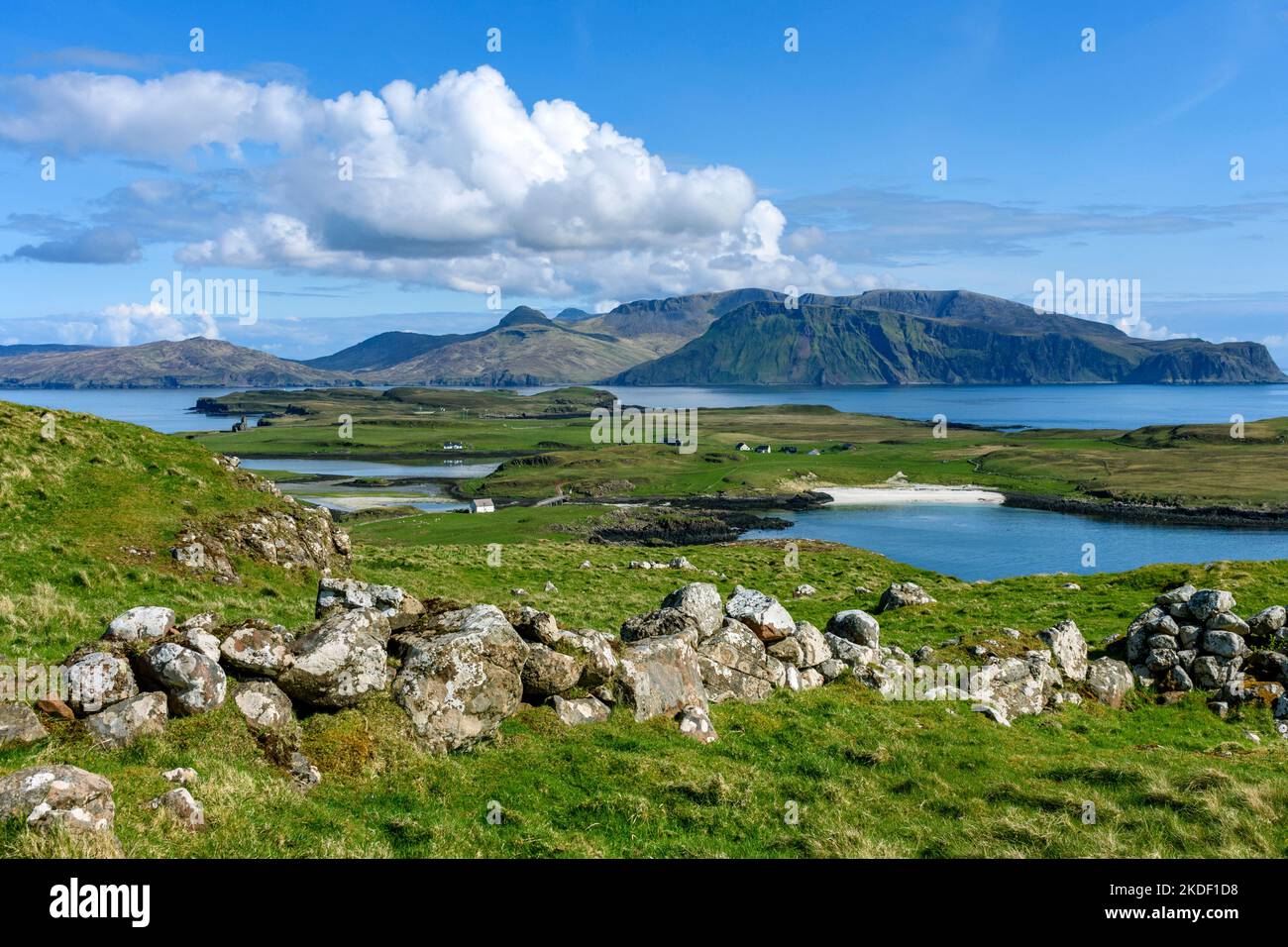 The Isle of Rum over the Isle of Sanday, from the Isle of Canna ...